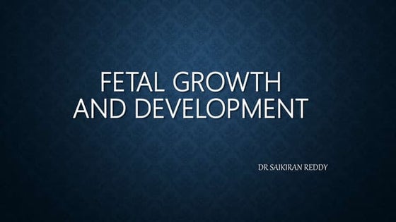 Fetal development | PPT
