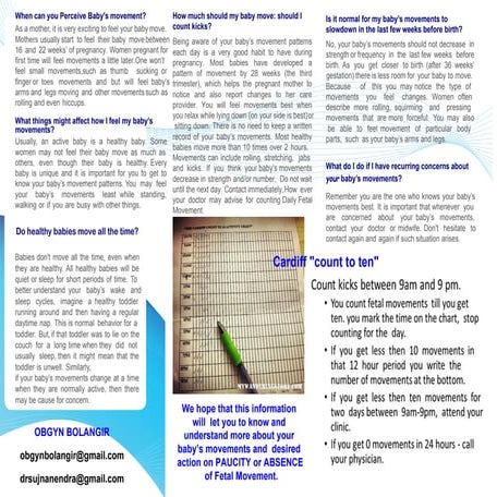 Fetal movement chart