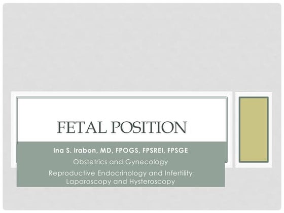 Fetal Presentation | PPT