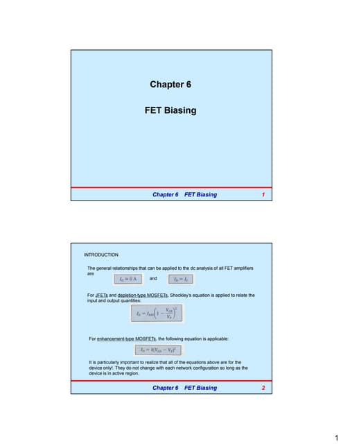 FET Biasing | PPTX | Physics | Science