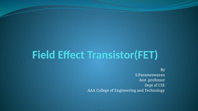 MOSFET as a switch | PDF