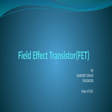 fet ppt.pptx............................. | PPTX