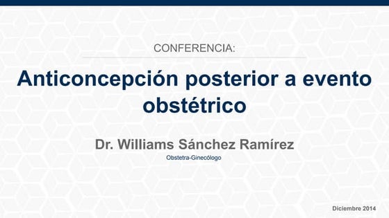 Oclusión tubaria bilateral | PPT