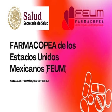 FEUM. FARMACOPEA DE LOS ESTADOS UNIDOS MEXICANOS | PDF