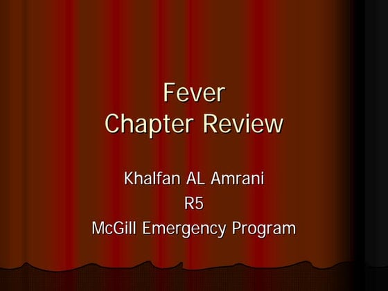 APPROACH TO ACUTE FEBRILE ILLNESS- DIAGNOSIS AND MANAGEMENT | PPTX | Infectious Diseases ...