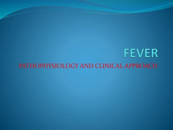 Pathogenesis of fever | PPTX | Infectious Diseases | Diseases and ...