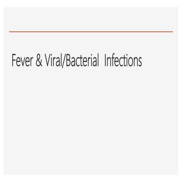 Viral/Bacterial Fever | PPTX