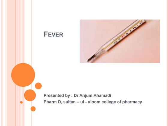 Fever | PPTX | Infectious Diseases | Diseases and Conditions