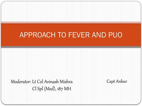 Fever | PPTX | Infectious Diseases | Diseases and Conditions