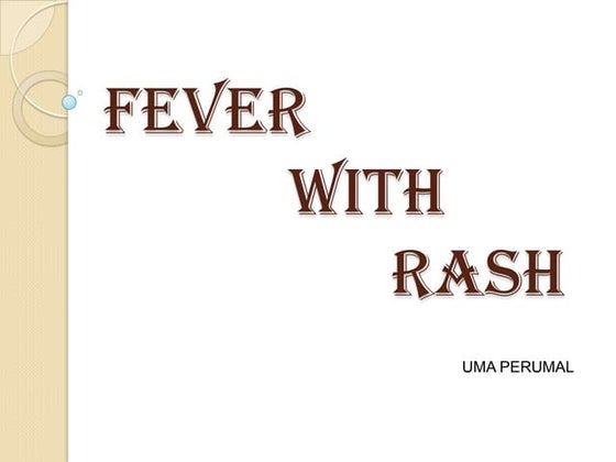 Fever | PPTX | Infectious Diseases | Diseases and Conditions