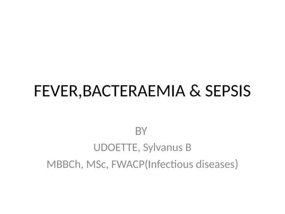 Fever | PPTX | Infectious Diseases | Diseases and Conditions