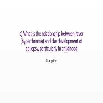 FEVER , EPILEPSY AND SEIZURE DETAILED SLIDES | PPTX