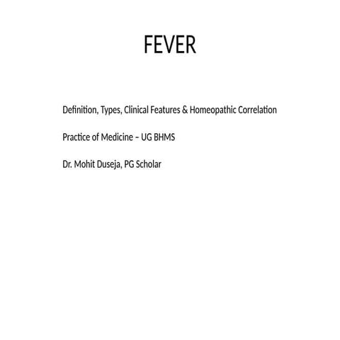 Fever_UG_BHMS_Fully_Designed_Presentation.pptx
