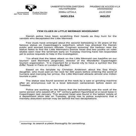 Few Clues In Little Mermaid Whodunnit | PDF