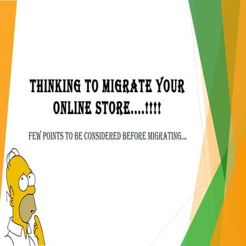 Few points to be considered before migrating your online store | PPT