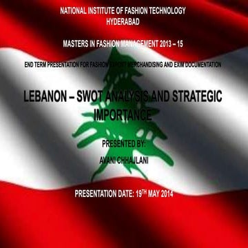 EXPORTS TO LEBANON - FASHION & TEXTILES | PPT