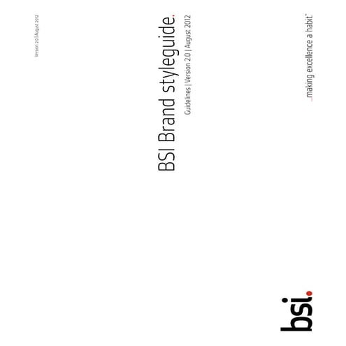 BSI Brand Guidelines p1 | PDF