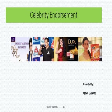 Celebrity Endorsement | PPT