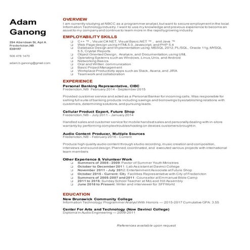 RevisedResume (2016) Anthony | DOCX