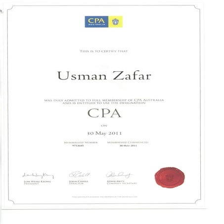 CPA Australia | PDF