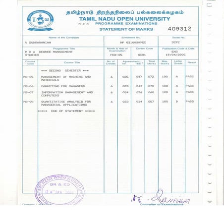 MBA SECOND SEMESTER MRK SHEET | PDF