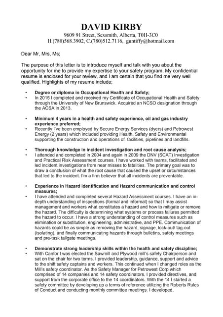 David's cover letter 2 | DOC