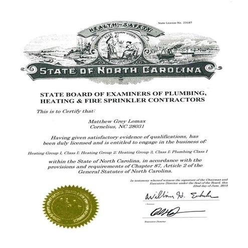 Matt Lomax H-1 Class I License | PDF