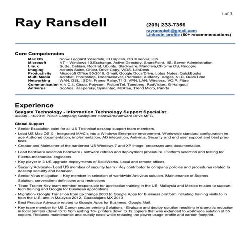 Great Candidate Resume Sample | DOCX