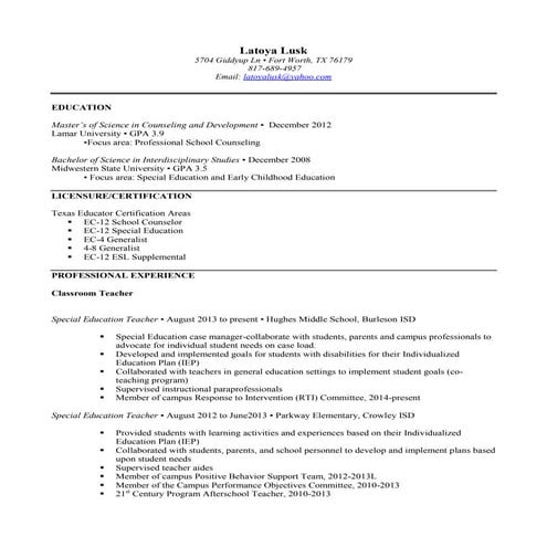 2015 Resume | PDF