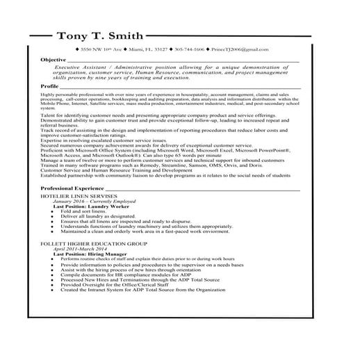 Tony's Resume | PDF