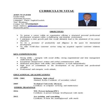 john final cv | PDF