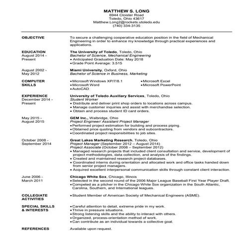 Matt Long Resume (9_22_2015) | PDF