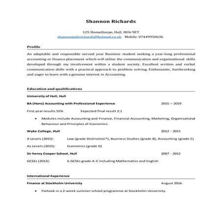 CV | DOCX | Secondary Education | Education