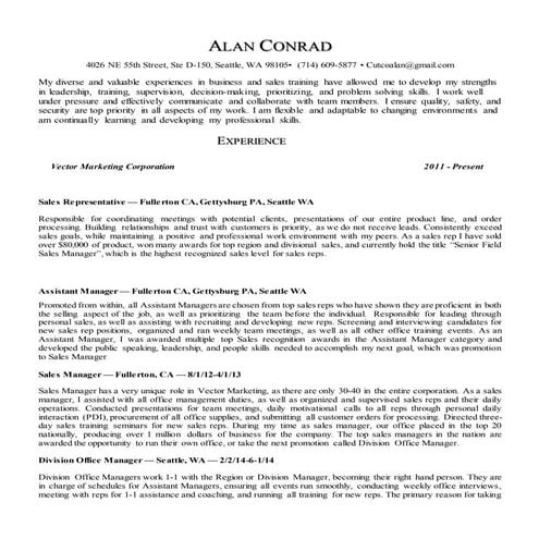 Alanconradresume2014c | PDF