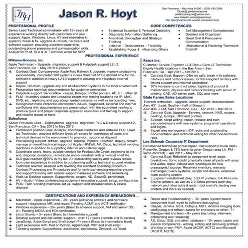 Alan Professional Resume Update | PDF