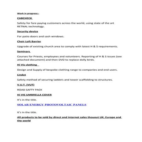 Work in progress | PDF