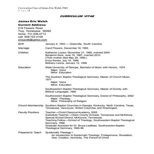 CURRICULUM VITAE, 2015 | DOCX