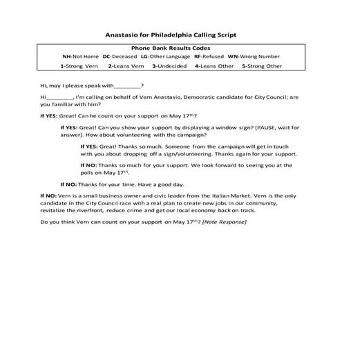 Phone Bank ScriptREVISED | DOCX