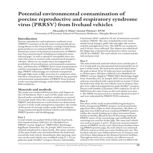PRRS Aerosol | PDF