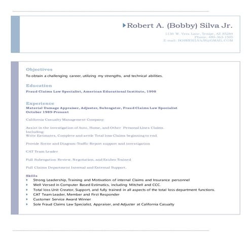 Resume Silva 2016 | DOCX