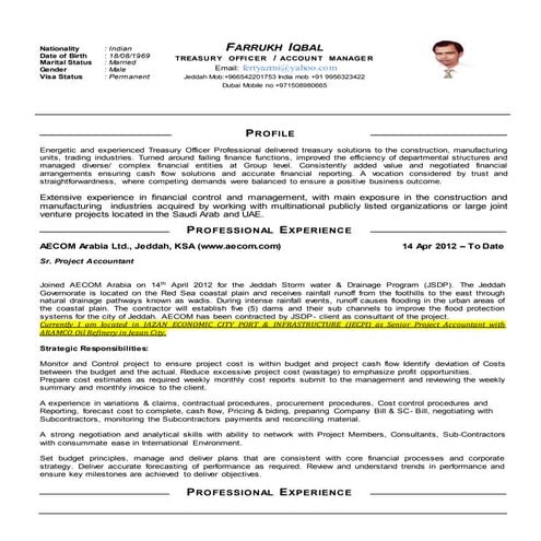 Farrukh CV-1 - Copy (1)-2980 | DOCX | Business Accounting & Finance | Business