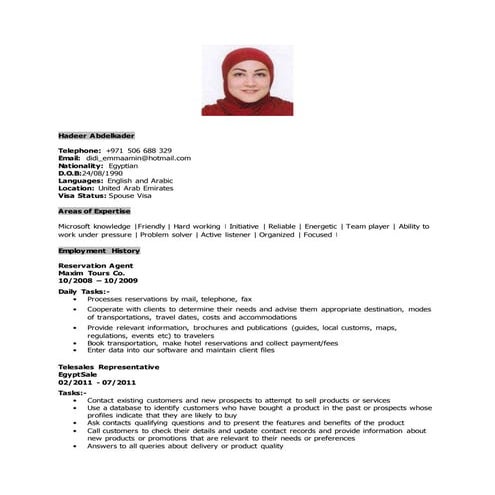 Hadeer CV new | DOCX