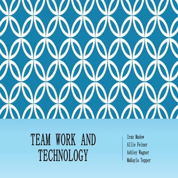 Team work and technology | PPTX