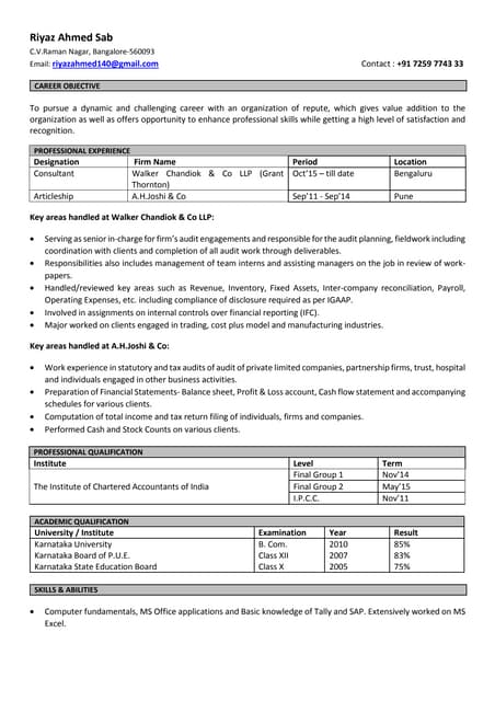 Jaffer Sharieff Resume | PDF