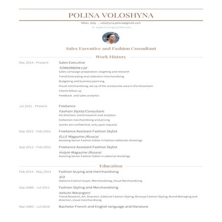 Polina_Voloshyna_cv_resume | PDF | Business | Business and Finance