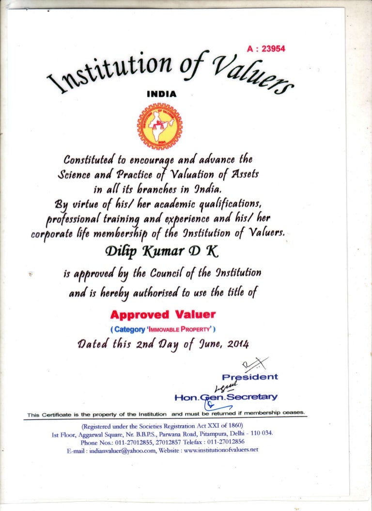 Approved valuer certificate.PDF