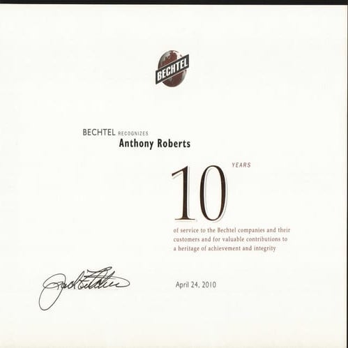 Bechtel University Transcript | PDF