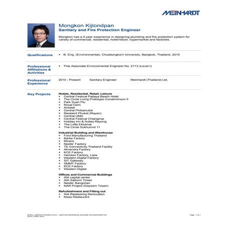Mongkon-Resume_MKK | PDF