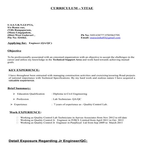 narasimha gupta updated cv | RTF