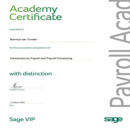 Sage Academy Distinction Certificate | DOCX